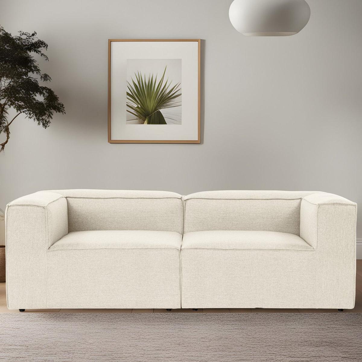 2-zits Bank Fora Ecru - Scherp Geprijsd! – Dimehouse