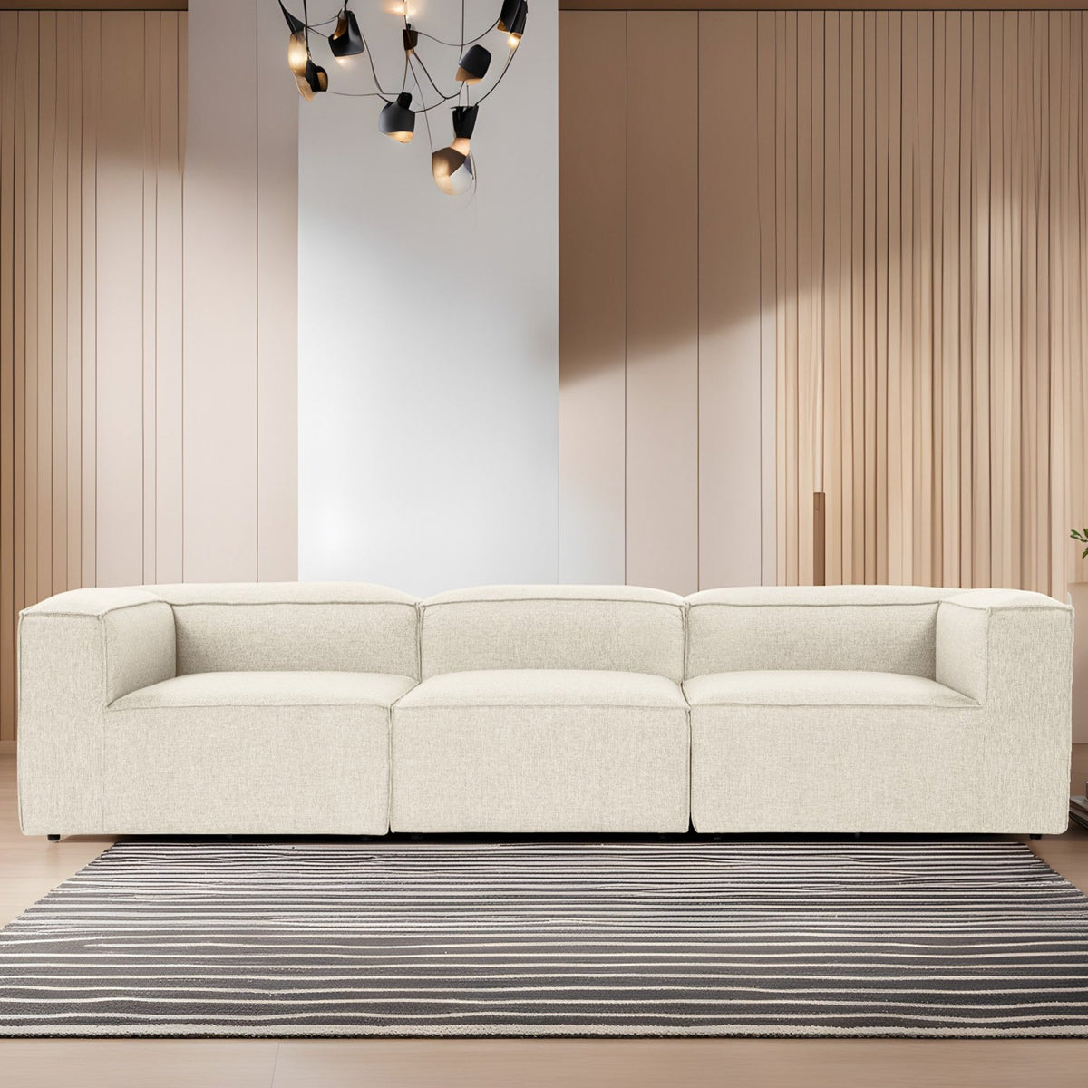 Modulaire bank 3-zits Fora ecru - Scherp Geprijsd! – Dimehouse