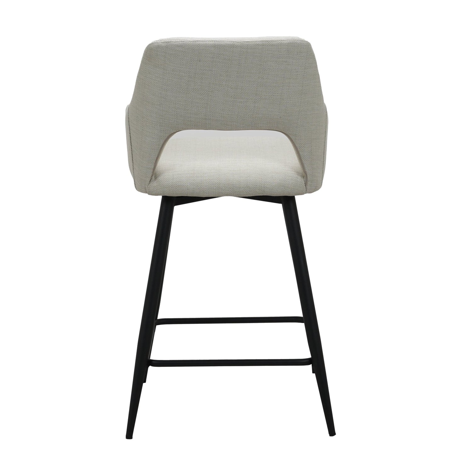 Draaibare Barkruk Beige Skye Zithoogte 67cm | Dimehouse